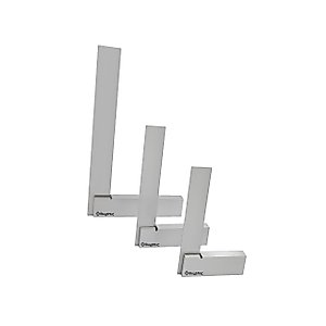 A.D. International Steel Machinist Try Square DIY General Woodworking clamp Workshop Machine Tools (Set of 3 Sizes)
