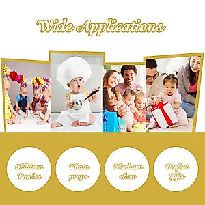 SPOKKI Baby Photography Prop, Chef Hat Apron Photo Props Costume Come with 2PCS Photography Hair Clips for Infant Twins | 6-24 Months (Boy)