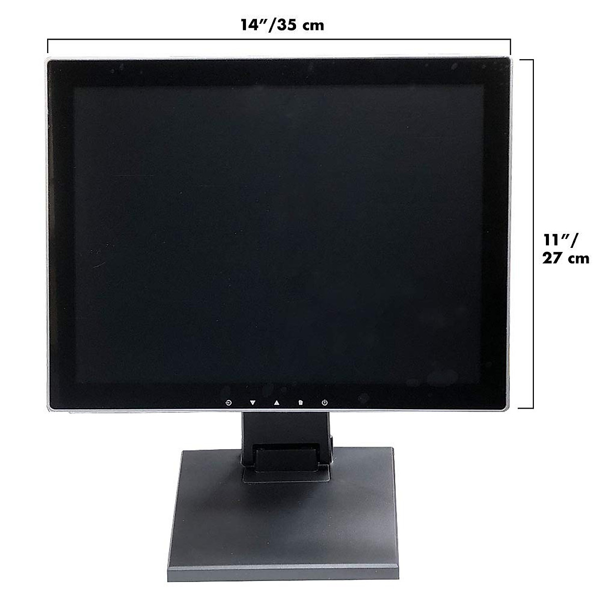 15" Pro Series Capacitive LED Backlit Multi-Touch Monitor, True Flat Seamless Design Touchscreen, Great for Office, POS, Retail, Restaurant, Bar, Gym, Warehouse, NO Driver Required (15 Inch)