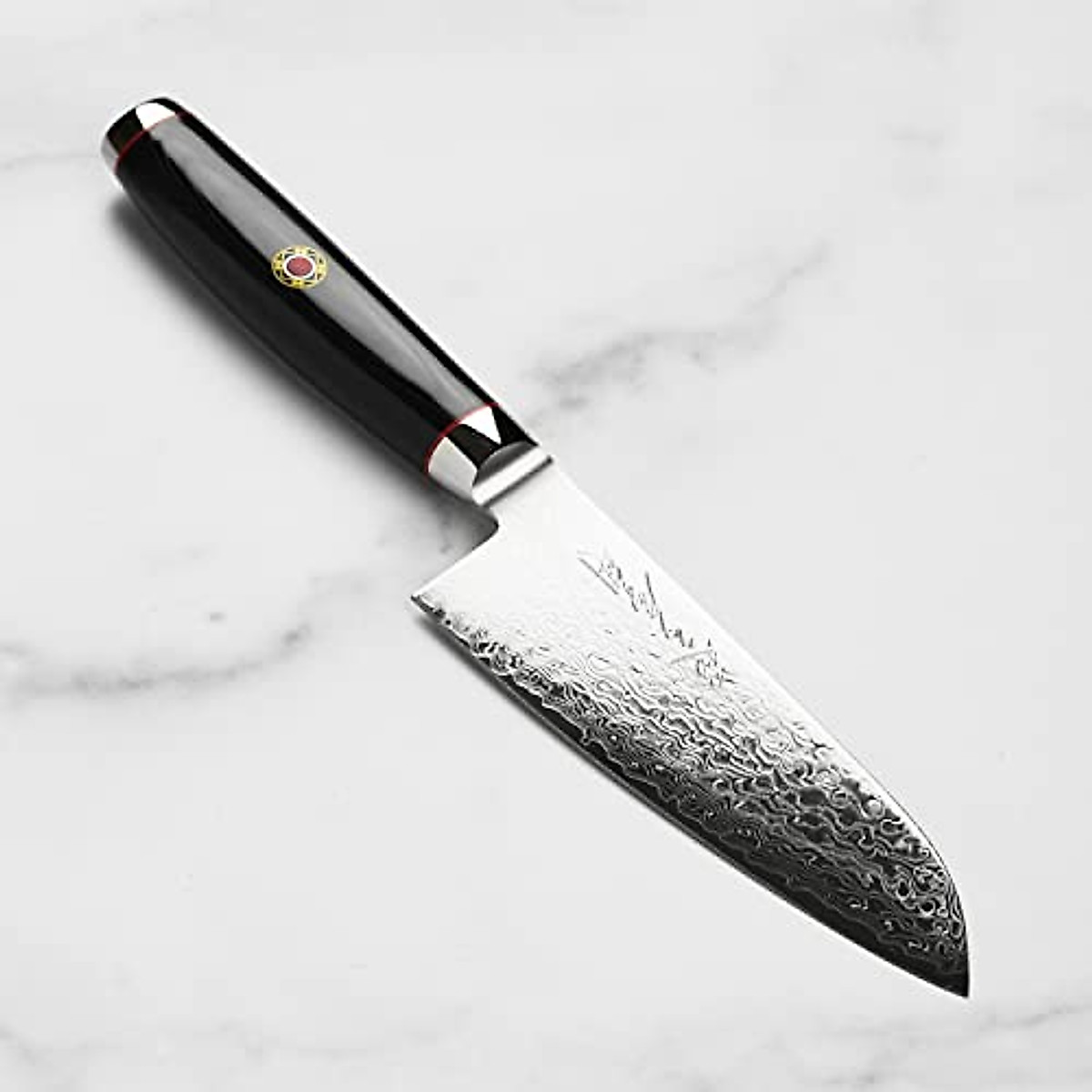 Enso SG2 Small Santoku Knife - Made in Japan - 101 Layer Stainless Damascus, 4.75"