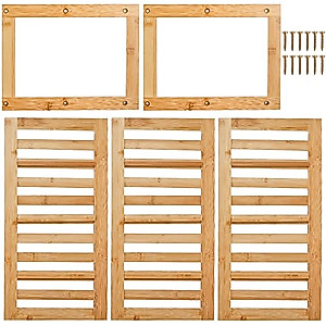 ZEAYEA Water Bottle Organizer, Bamboo Water Bottle Holder Stand, 3-Tier Bottle Storage Rack for Kitchen Countertop, Pantry, Cabinet, Tabletop