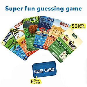 Skillmatics Card Game - Guess in 10 Animal Planet, Gifts for 6 Year Olds and Up, Quick Game of Smart Questions, Fun Family Game