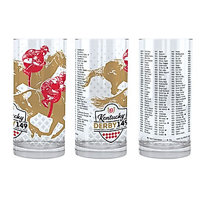 2023 Official 149th Kentucky Derby/Oaks Glass Set - 1 Mint Julep and 1 Wine Glass