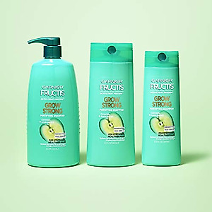 Garnier Fructis Grow Strong Shampoo, For Stronger, Healthier, Shinier Hair, 22 fl. oz.