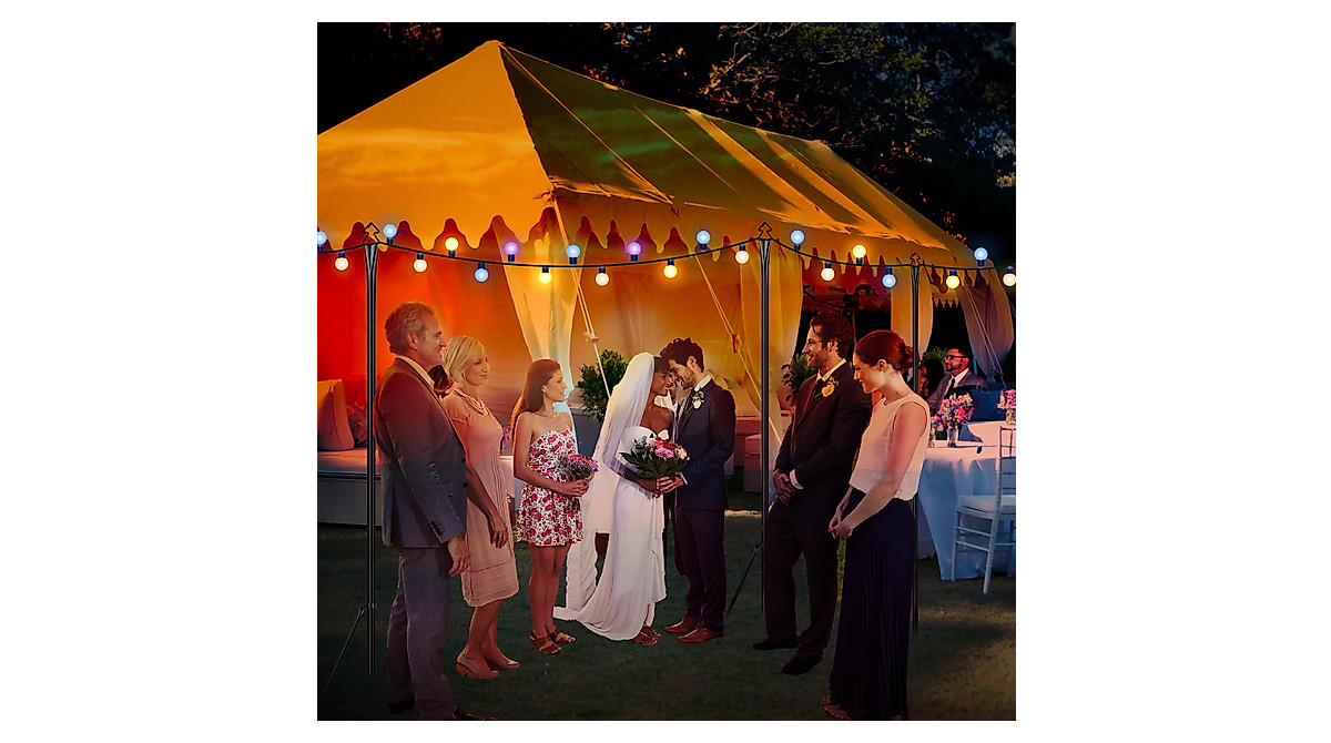 WizSar String Light Poles - 9.8FT Outdoor Lighting