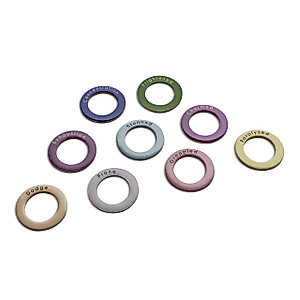 Hexers RPG Status Markers, Track Conditions Effects Spells with Simple Rings, Compatible with Dungeons and Dragons D&D DND Pathfinder Role-Playing, 80 pcs, Dry Erase Customizable