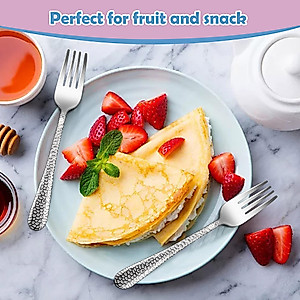 E-far Toddler Forks and Spoons Set, 10-Piece Stainless Steel Toddler Utensils Kids Safe Silverware for Self Feeding, Healthy & Non-Toxic, Dishwasher Safe