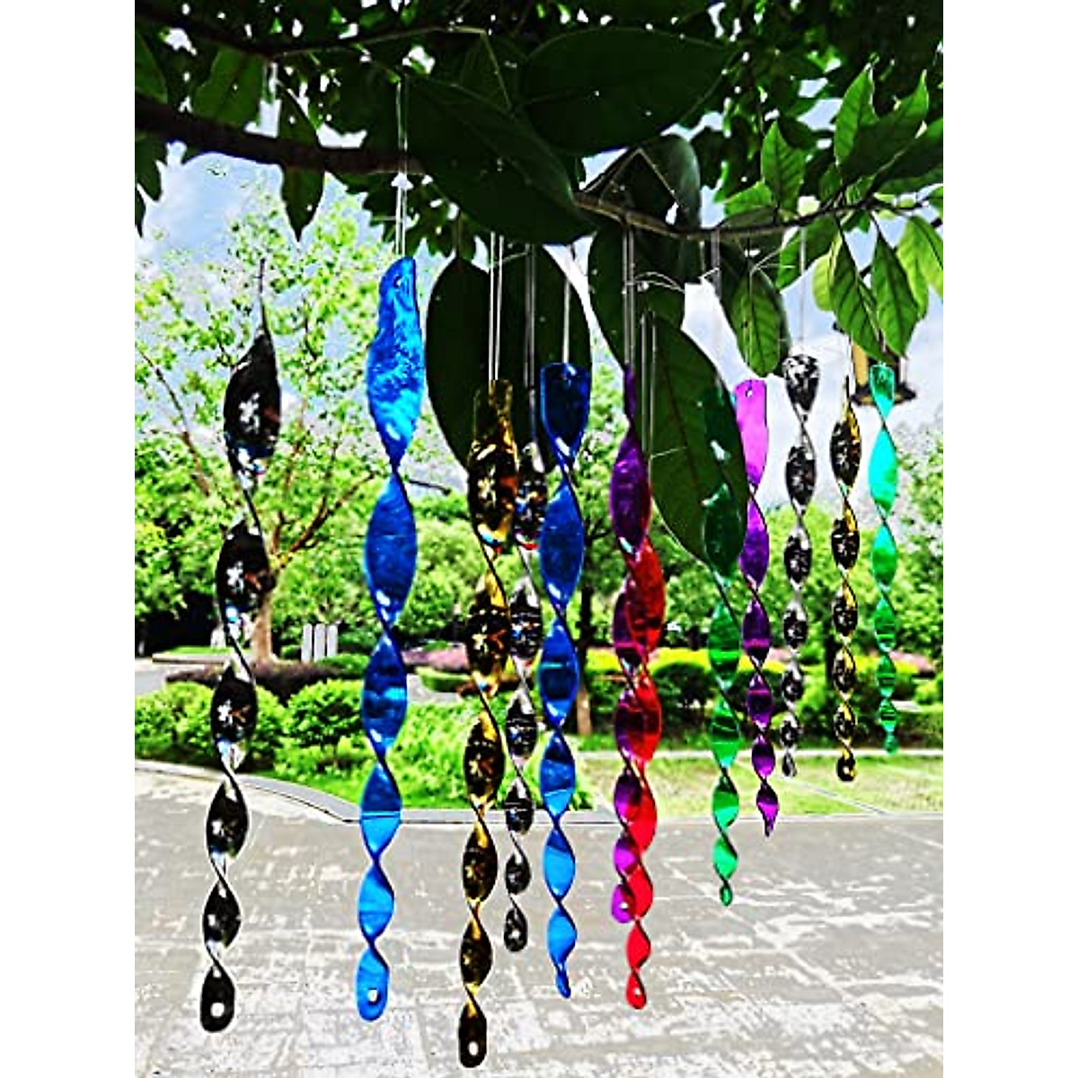 starwee 11.8 Inch Long Bird Reflectors Spinners Keep Birds Away Scear Birds and Birds Spike Birds Deterrent Scare Away Woodpecker, Swallow, Hawks, Crows, Pigeons and Birds