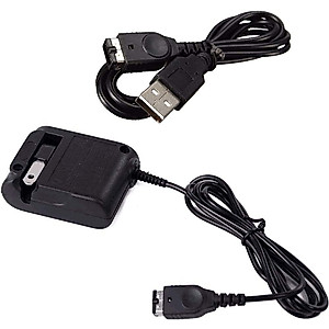 Charger Kits for Gameboy Advance SP, AC Adapter Supply Charging Cable and USB Charger Cord for Game Boy Advance SP Systems(GBA SP) and Nintendo DS