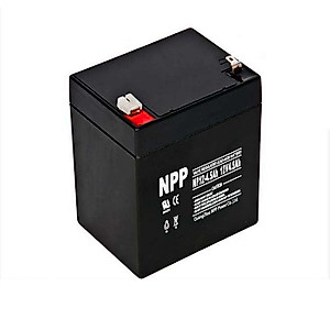 NP12-4.5Ah (F1) 12V 4.5Ah Rechargeable VRLA Battery with F1 Terminal for DSC Security Panel, Power Patrol for SLA1056, Vista 20P ADT, Security Systems
