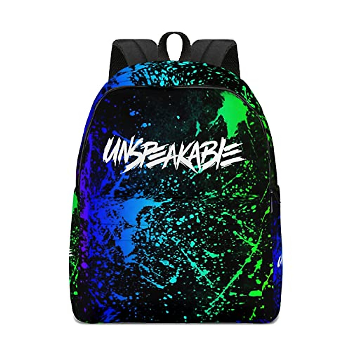 Xozamuek 2Pcs Game Merch for Kids,Anime Backpack with lunch box for Boys 3d Printed Lightweight Bookbag for Teen Kids 15.2 in -A2