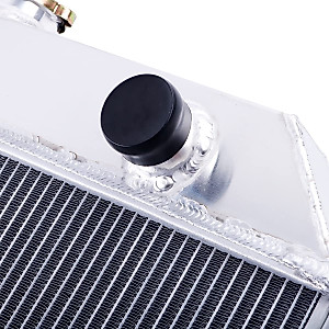 OHOB-COOL 4 Row High Performance Full Aluminum Radiator 1966-1979 67 68 69 78 Ford F100 F150 F250 F350 Bronco Custom Ranger Pickup Truck V8 (CU433)