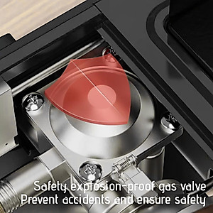 Portable Butane Stove | Single Burner Gas Stove | Camping & Backpacking Essential | Emergency Stove | High Performance | Double Wind Guard Burner (Black)