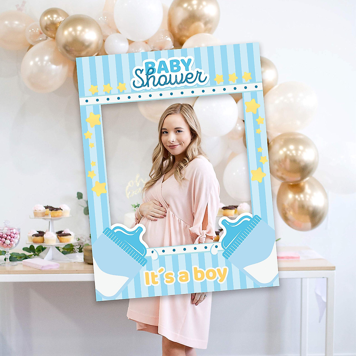 BannerBuzz Custom and Standard Selfie Frames, 890 GSM 5mm Non-Reflective Corflute Material, 600 DPI Direct UV Printing on Substrate, for Parties Photo Booth Events (Theme 2, 36" x 48")