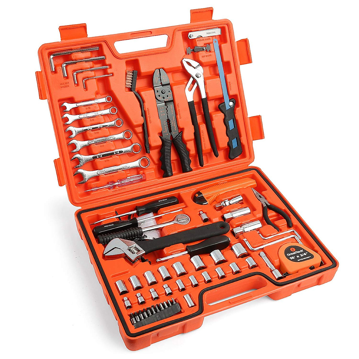Great Neck MS125 125-Piece Marine Tool Set, Versatile Boat Tool Kit, Water Resistant Marine Tool Kit Case, Emergency Marine Tool Kit For Boats, Chrome Plated