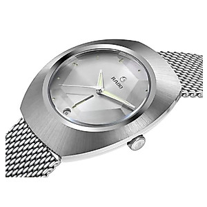 Rado - DiaStar Original 60-Year Anniversary Edition Alfredo Häberli - Men - Swiss Watch - Radial-brushed Ceramos™ Coiffe Monochrome Stainless Steel Case - Sapphire Crystal with Hexagonal Facets - 80 hours of Power reserve – Includes Grey Pouch with a Wove