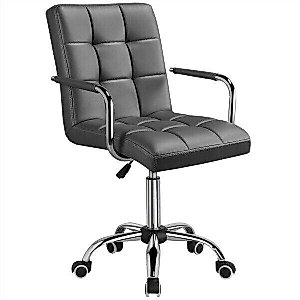 JTSQ Mid Back Office Chair, 360° Swivel Large Seat Gaming Chair Office Chair Gaming Desk Computer Chair High Chair Home Office Desk Chairs Office Chairs Home Office Office Furniture Swivel Chair