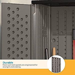 Suncast BMS1250SB Vertical Storage Shed, Stoney