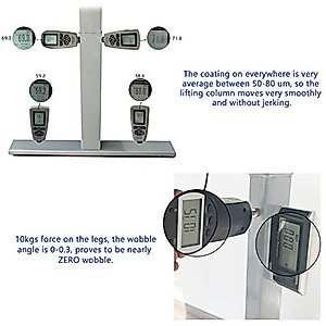 VWINDESK VJ205 Electric Height Adjustable Sitting Standing Desk Frame Sit Stand - Dual Motors 3 Stages Motorized Desk Base Only, Black