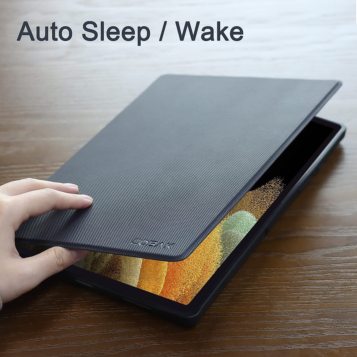 CoBak Case for Samsung Galaxy A8 10.5 Inch 2022 Tablet - Multi-Viewing Angles PU Leather Smart Cover with Auto Sleep Wake for Galaxy Tab A8 [SM-X200/X205/X207]