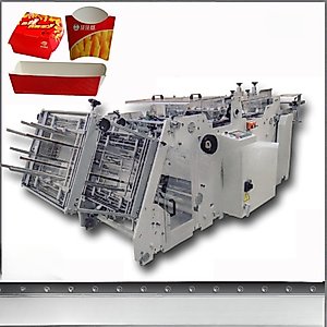 High-Speed Automatic Hamburger Lunch Box Manufacturing Machine - Disposable Paper Carton Erecting & forming Equipment