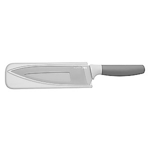 Berghoff Leo Ceramic Coated Non-Stick Chefs Knife with Soft Touch Handle, 19cm, Stainless Steel, Grey, 6.5 x 34 x 2.5 cm