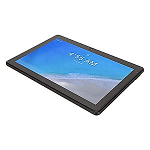 ANGGREK 10.1 Inch Tablet Octa Core Dual SIM 16GB ROM 512GB 4G LTE Black Portable Tablet with MTK6762 Chip, 10.1inch HD Screen, for 11.0 System, 3 Card Slots (US Plug)