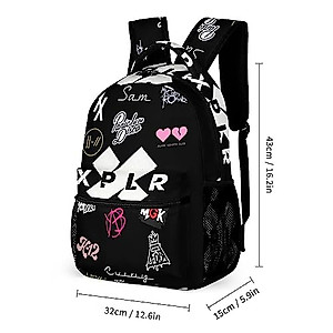 Hei Bai.JZQ 3 In 1 Backpack Set Bookbag With Lunch Box And Pencil Case