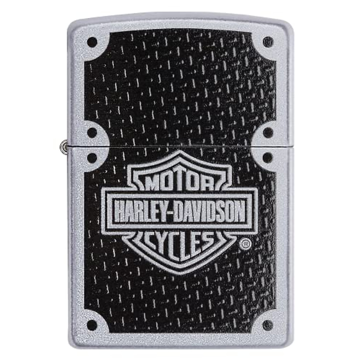 Zippo Harley-Davidson Carbon Fiber Satin Chrome Pocket Lighter