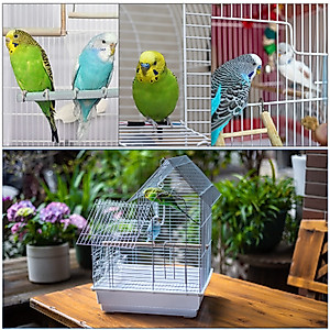Capuca Small Bird Travel Cage - The Lightweight Small Birds Starter Kit with Birdcages and Accessories Great for Parakeets Lovebirds Parrotlets Finches Canaries