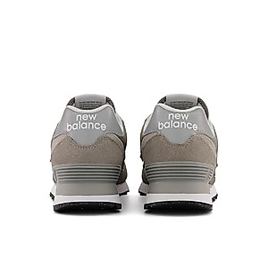 New Balance Women's 574 Core Sneaker, Grey/White, 8.5
