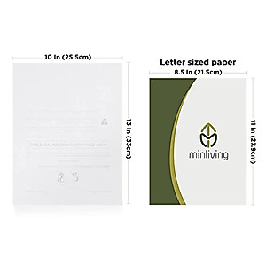 Eco Friendly Clear Bags, 85 count M size (85 pcs 10x 13 inches), Self Seal Cello Frosted Resealable Compostable Shipping Clothing bag for Packaging, Clothes Shirts Cello bags, minliving (M, 85 Pack)