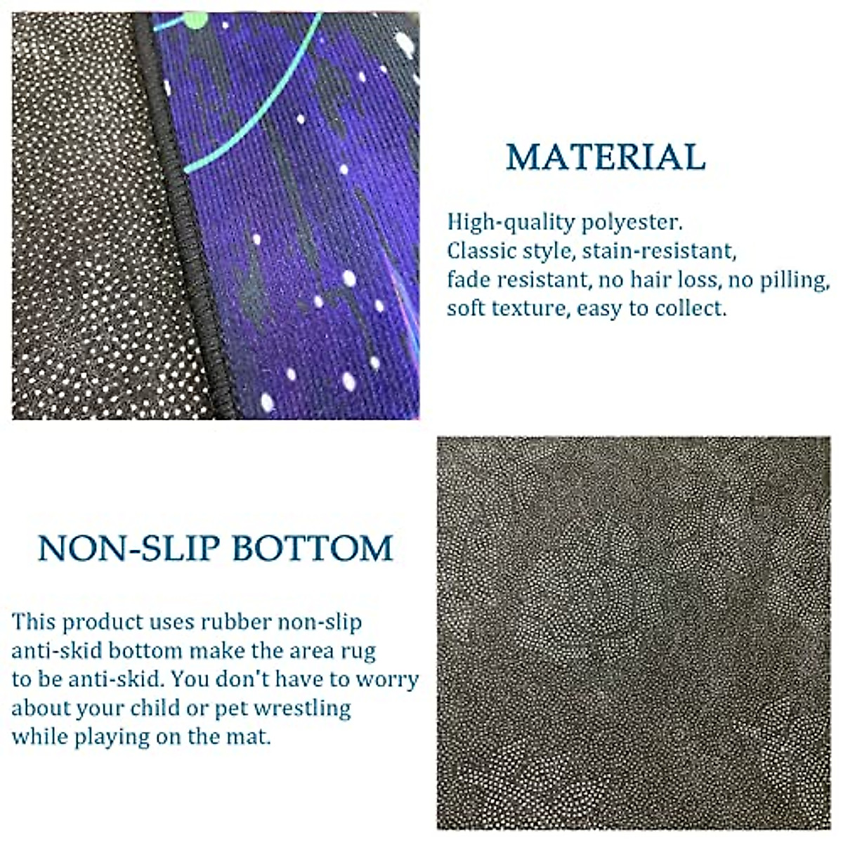 ANGELWARDROBE Gamer Large Area Rug for Kids Room 3D Gamepad Controller Blue Boys Floor Rugs for Living Room Teen Game Player Living Room Mat Home Decor Sofa Floor Polyester Mat, 63"x47"