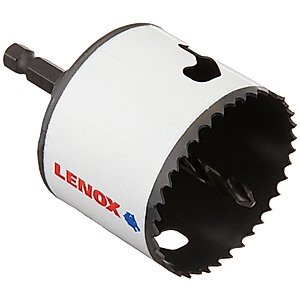 LENOX Tools Hole Saw, Bi-Metal, Speed Slot, Arbored, 2-1/2-Inch (1772954)