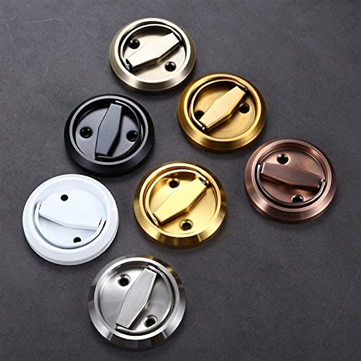 EKoKim Hidden Door Lock Handles Stainless Steel 304 Drawer Pulls Furniture Handles Handles for Cabinets and Drawers Wardrobe Pulls 1Pcs (Color : Green Bronze)