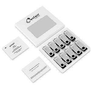 10-Pack Enfain 16GB USB 2.0 Swivel Flash Drives: Shareable Data Storage for Home & Office Use (Black)
