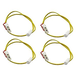 DA32-10105R 4PCS Defrost Temperature Sensor for DA32-00006W Samsung Refrigerator RSG309AARS/XAA-01,RB1855SL/XAA,RSG309AARS/XAA-02,RS2777SL/XAA,RB2044SW/XAA