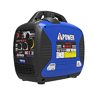 A-iPower Portable Inverter Generator, 2000W Ultra-Quiet Powered By Yamaha Engine RV Ready, EPA Compliant, Ultra Lightweight For Backup Home Use, Tailgating & Camping (SC2000i)
