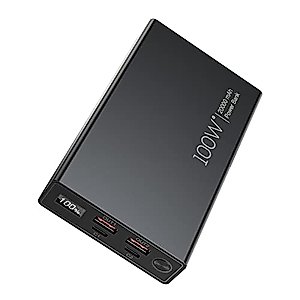 POIYTL Laptop Power Bank 100W USB C 20000mAh Portable Laptop Charger Super Fast Charging External Battery Pack for MacBook Dell XPS IPad iPhone 13/12 Pro Mini Samsung Switch