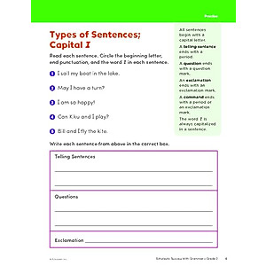 Scholastic Success with Grammar Grade 2 Workbook