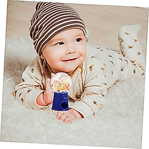 JOINPAYA 8pcs Mini Machine Mini Cake Containers A Vending Machine Mini Containers Gumball Machines Dispenser Machine Mini Gumball Dispenser Plastic Blue Money Bank Candy Box