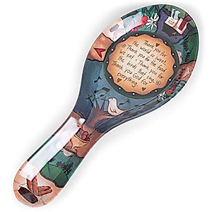 Table Prayer Thank God For Everything Multicolored 10 x 4 Melamine Spoon Rest