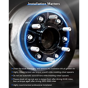 ECCPP 2" inch 6 Lug Hubcentric Wheel Spacers 6x135mm to 6x135mm 87mm CB fits for Ford Expedition for Ford for F-150 for Lincoln Navigator for Lincoln Mark LT with 14x2 Studs-2PCS