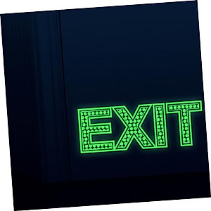 ARTIBETTER 3sets Export Sticker Signs Stickers Exit Decals Protection Sticker Exit Sticker Way Indicator Sticker Sign Sticker Shopping Mall Exit Decal Glowing Sticker Mall Supplies 2sheets*3