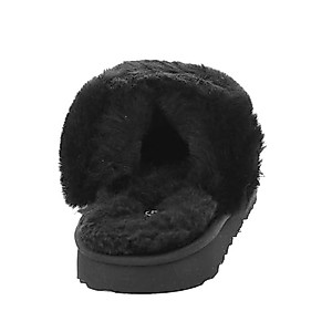 UGG Unisex-Child Cozy Ii Mirror Ball Slipper, Black, 2 Little Kid