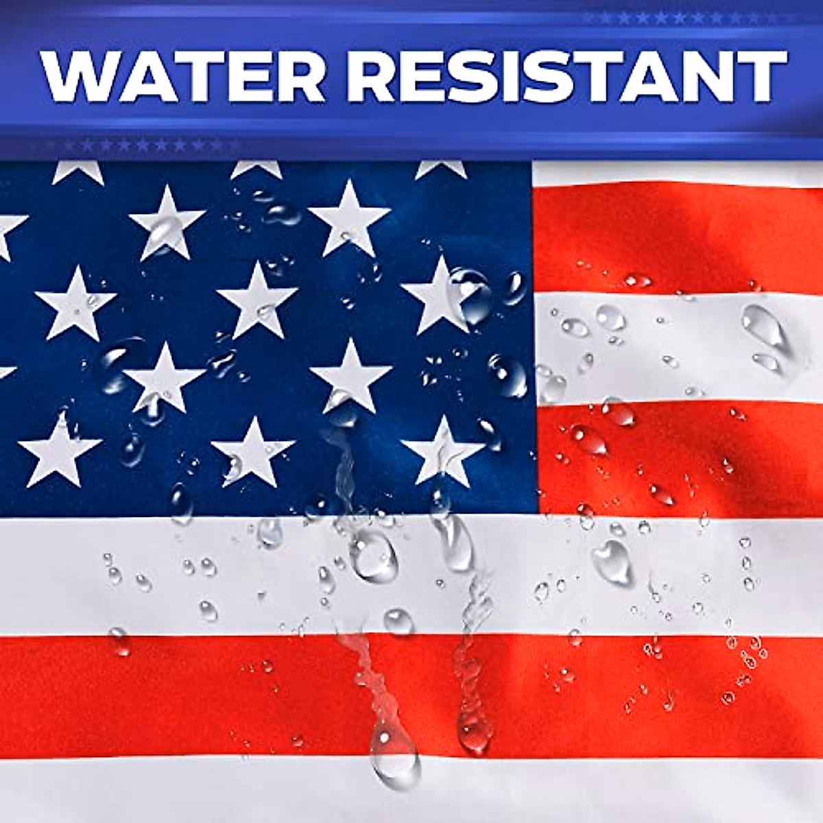 American Flag Outdoor Heavy Duty, Thickened, US Flag, American Flag 3x5 FT Durable, All Weather Nylon, UV Fade Proof, Flag Outdoor High Wind - Patriotic Decorations, Double Stitched & Brass Grommets