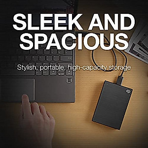 Seagate One Touch 2TB External HHD Drive with Rescue Data Recovery Services, Black (STKB2000400)