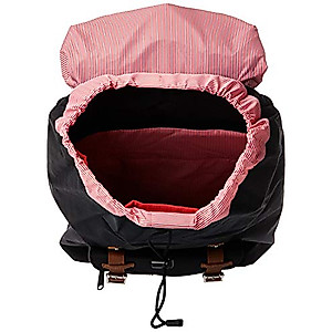 Herschel Little America Laptop Backpack, Black/Tan Synthetic Leather, Mid-Volume 17.0L