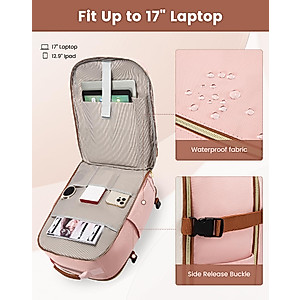 LOVEVOOK Large Travel Backpack for Women & Men, 40L Carry on Backpack for Airplanes, TSA Personal Item Travel Bag fits 17" Laptop, Waterproof Travel Essentials Airline Approved with 3 Packing Cubes