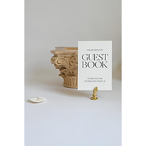 Weekend Paper Co.™ Modern Table Numbers, Single Sided 4x6 Modern Design, Black Matte Ink, Numbers 1-25 plus 3 BONUS signs for Your Wedding, Reception, Anniversary, Birthday Party or Any Celebration!